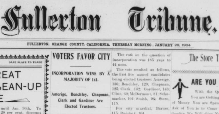 Newspaper Archives – Fullerton History