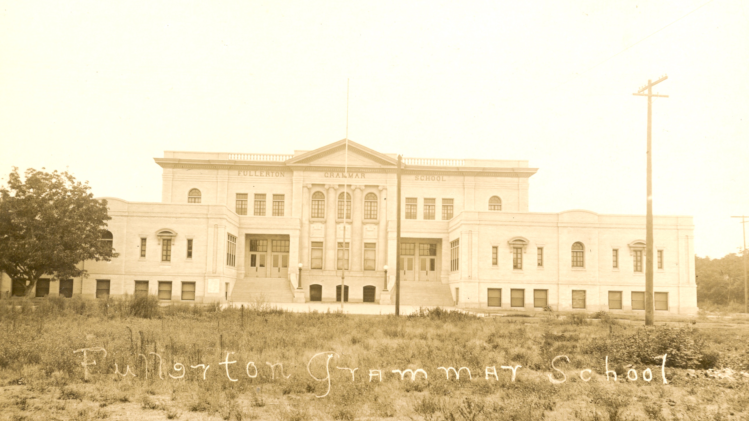 Photographs Then & Now: Fullerton Grammar School/Fullerton College ...