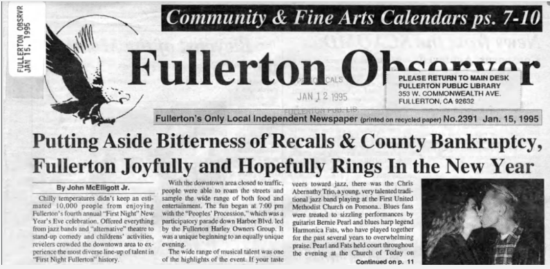 Newspaper Archives – Fullerton History